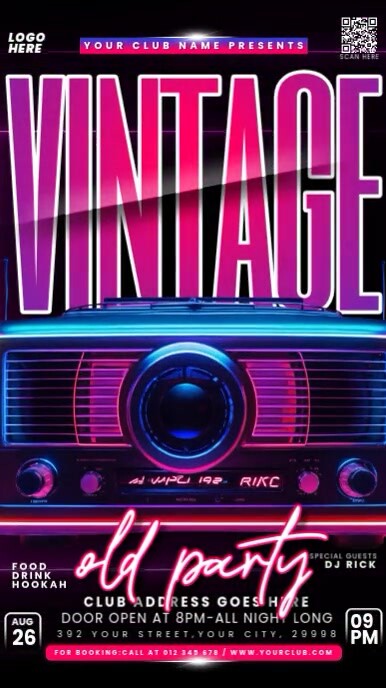 Copy of Vintage Club Party | PosterMyWall