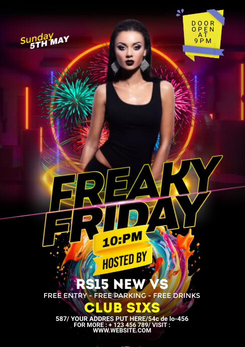 Plantilla de Vintage Club Party Flyer A1 | PosterMyWall