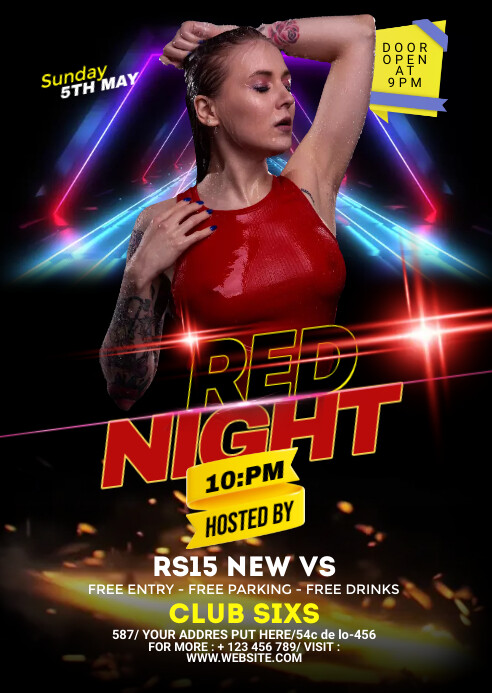 Copy of Vintage Club Party Flyer A6 | PosterMyWall