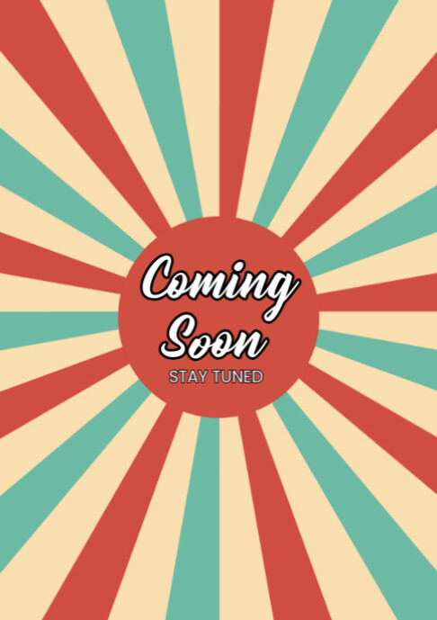 Vintage Coming Soon A2 Template | PosterMyWall