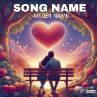 Couple Love Song Mixtape Album Cover Art Album Cover Template ...