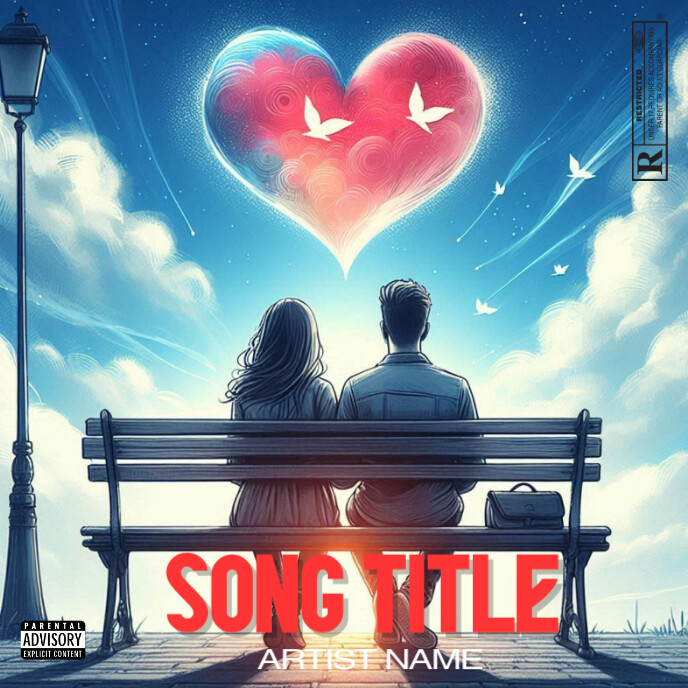 Vintage Couple Love Song Mixtape Album Cover Art Album Cover Template ...