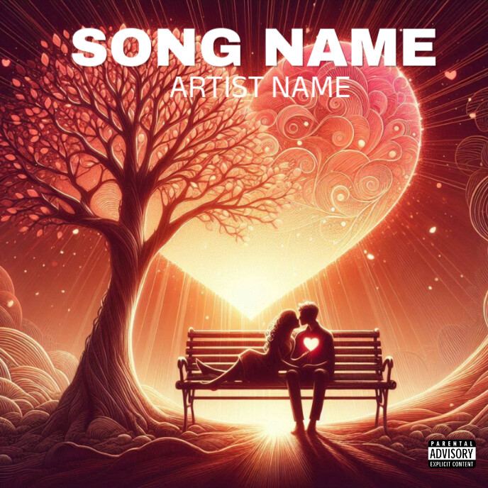 Vintage Couple Love Song Mixtape Album Cover Art Album Cover Template ...