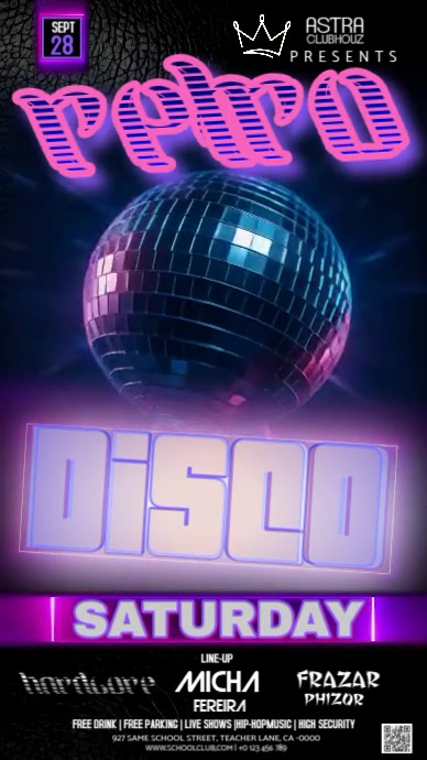Copy of Vintage Disco Party Event Ad Design Template | PosterMyWall