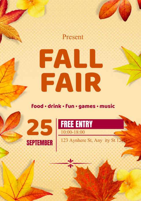 Plantilla de Vintage Fail Fair A4 | PosterMyWall