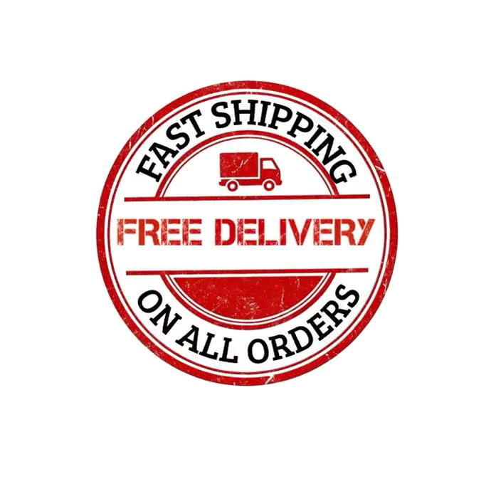 Vintage Fast Shipping & Free Delivery Red Grunge Stamp - Transparent ...