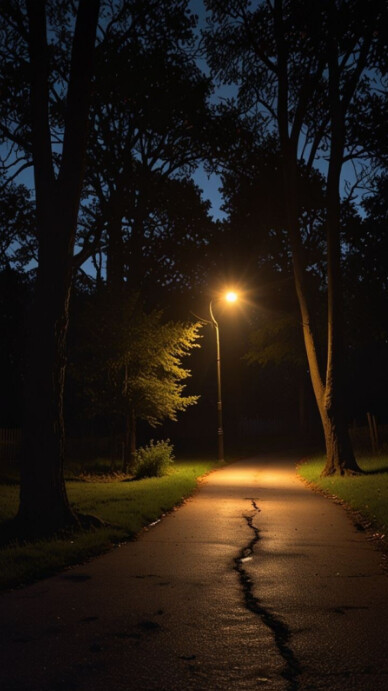 Vintage Foggy Street Night Cinematic Background Instagram Story ...