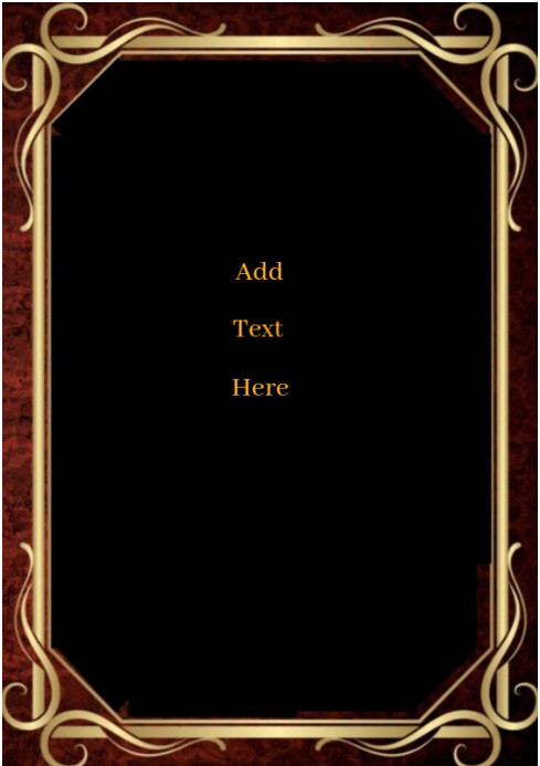 Vintage Frame A4 Templat | PosterMyWall