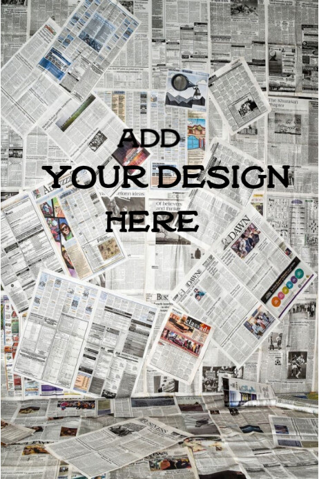Copy of Vintage Full Hand Made Newspaper Background Poster | PosterMyWall