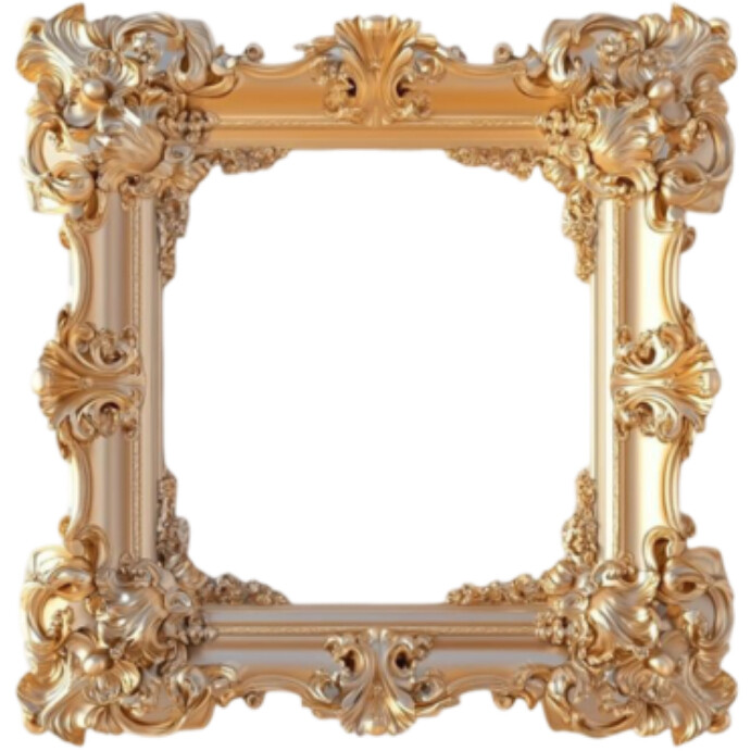 Vintage Gold Frame Instagram Post Template | PosterMyWall