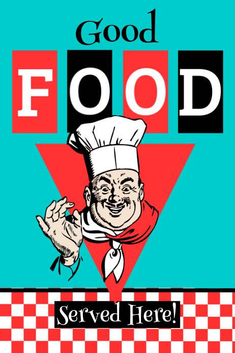 Vintage Good Food Template | PosterMyWall