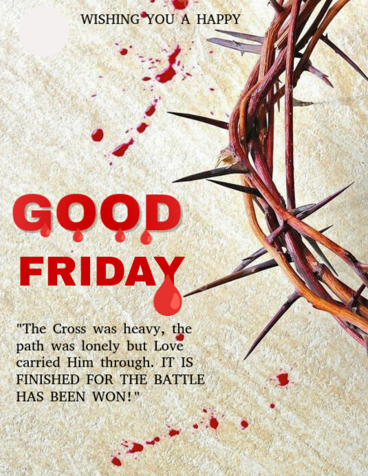Vintage Good Friday Poster Flyer (us Letter) Template | PosterMyWall
