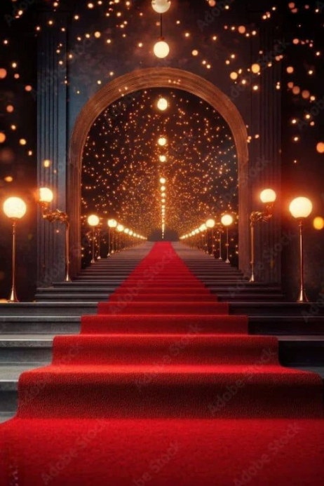 Vintage Luxurious Red Carpet Hall Poster Template | PosterMyWall