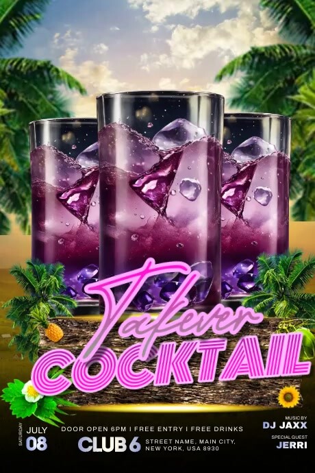 Vintage Maximalist Cocktail Party Poster Ithempulethi | PosterMyWall