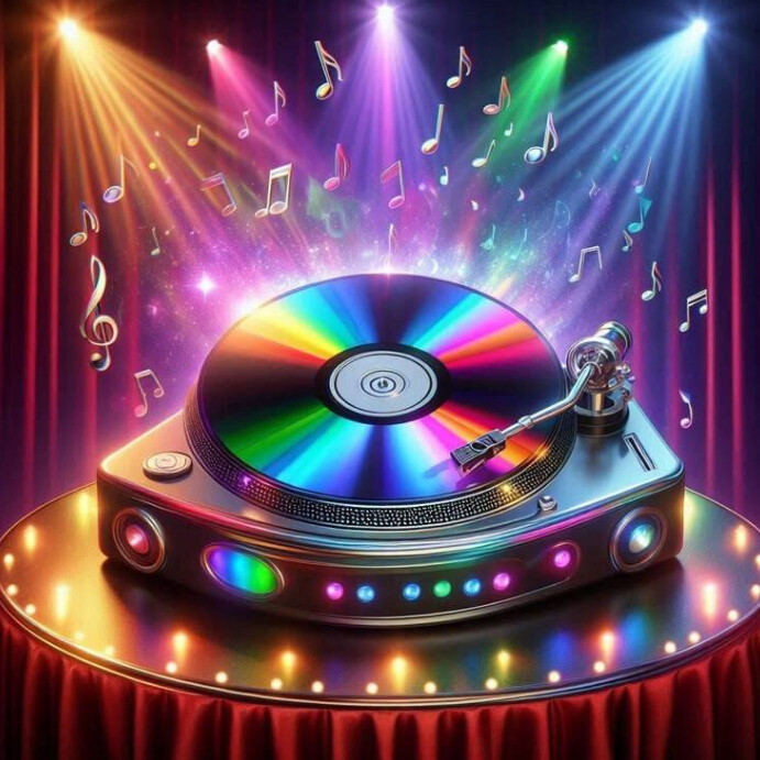Vintage Neon Groove Vibes Instagram Post Templat | PosterMyWall