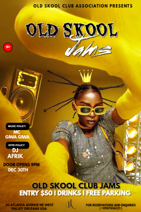 Copy of Vintage Old Skool Jams Poster | PosterMyWall