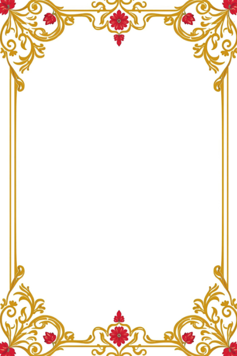 Vintage Paper Page Border/Wedding Frame Template | PosterMyWall