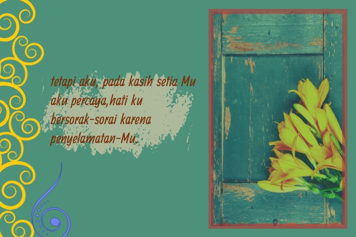 Plantilla de vintage quote Alkitab | PosterMyWall