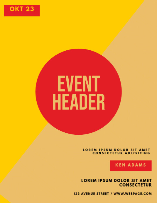 Brosur Templat Acara Retro Vintage | PosterMyWall