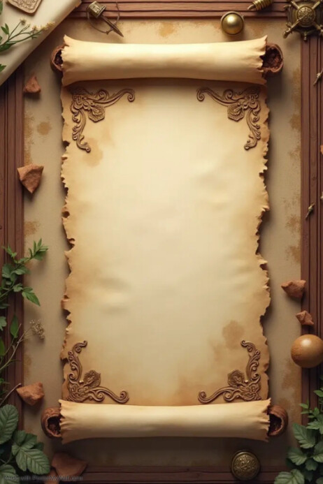 Vintage Scroll Template | PosterMyWall