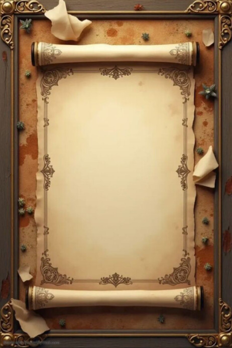 Vintage Scroll Template | PosterMyWall