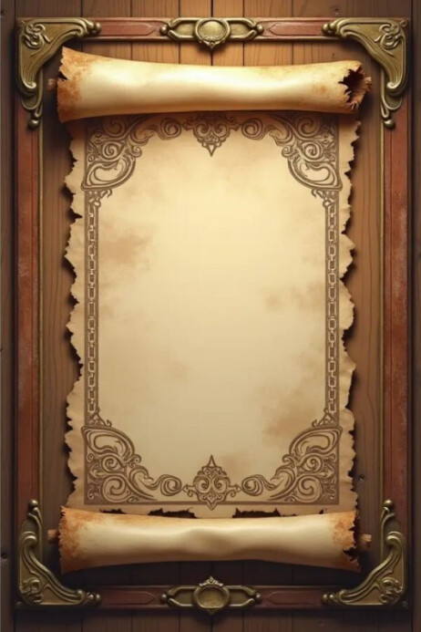 Vintage Scroll Template Poster | PosterMyWall