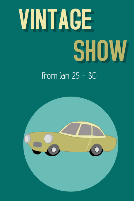 Vintage show poster Template | PosterMyWall