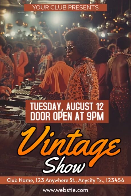 Vintage Show Poster Template Design | PosterMyWall