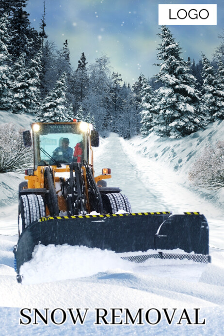 Copy of Vintage Snow Removal Poster Poster | PosterMyWall