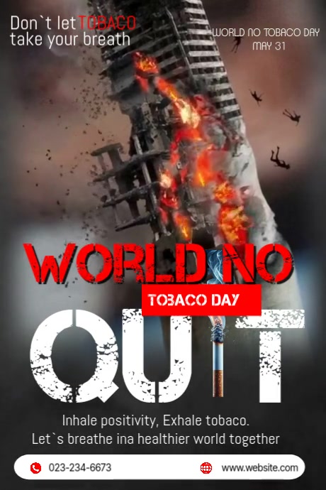 Plantilla de Vintage Stop Smoking Poster | PosterMyWall