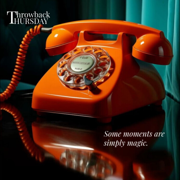 Vintage Telephone throwback Thursday Template | PosterMyWall