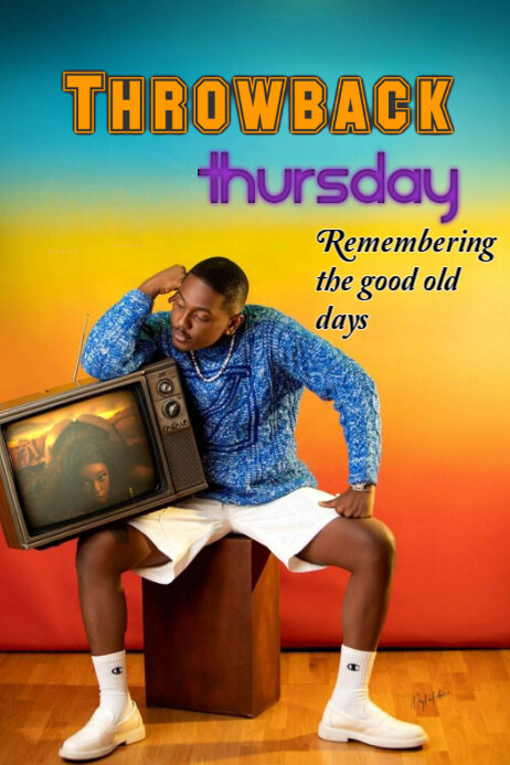 Copy of Vintage Throwback Thursday Poster | PosterMyWall