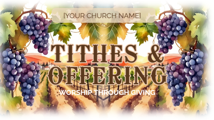 Vintage Tithes And Offering Digital Display (16:9) Template | PosterMyWall