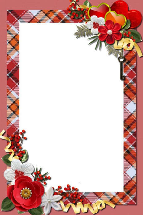 Vintage Valentine border frame Template | PosterMyWall