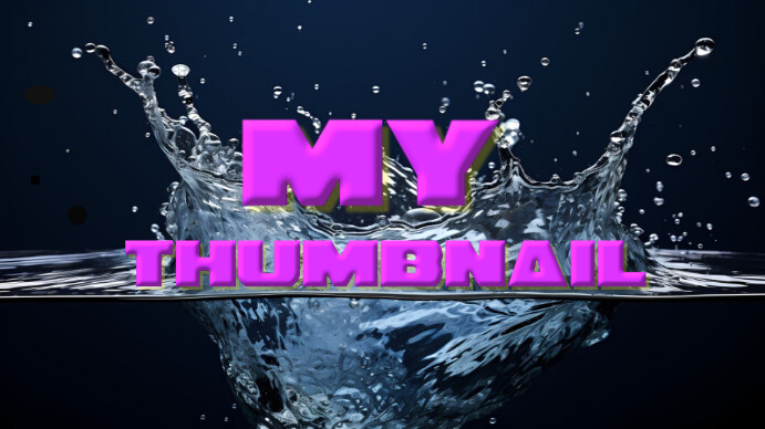 Modèle Vintage Water T Youtube Thumbnail | PosterMyWall