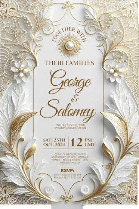 Vintage Wedding Invitation Card Poster Template | PosterMyWall