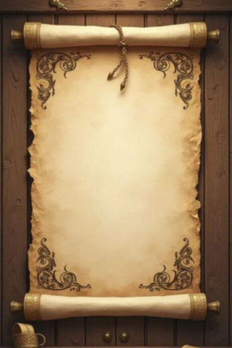 Vintage Wedding Paper Scroll Template | PosterMyWall