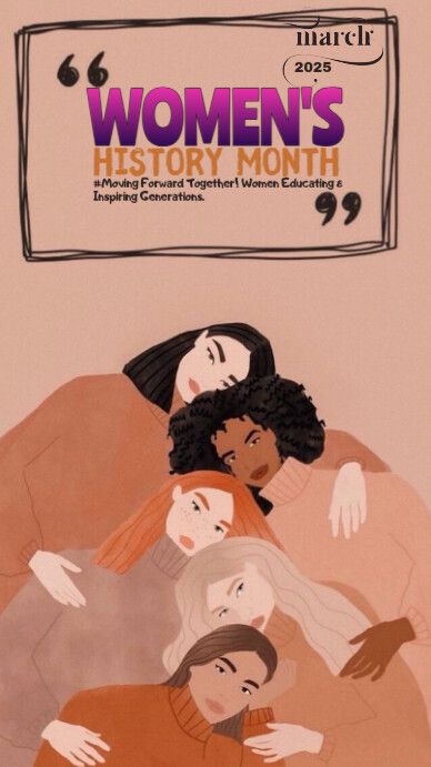Vintage Women's History Month Instagram Story Template | PosterMyWall
