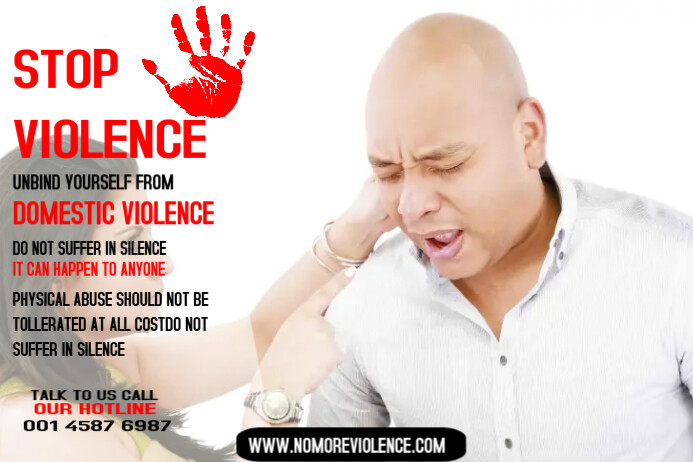 violence against men Template | PosterMyWall