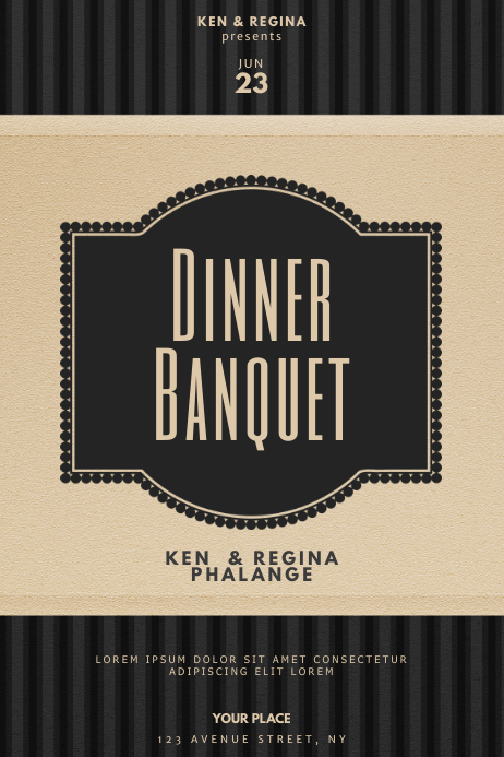 Vip Dinner Banquet Flyer Design Template | PosterMyWall