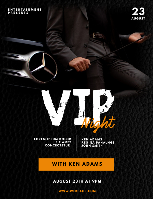 Vip Gentleman Night Party Flyer Template | PosterMyWall