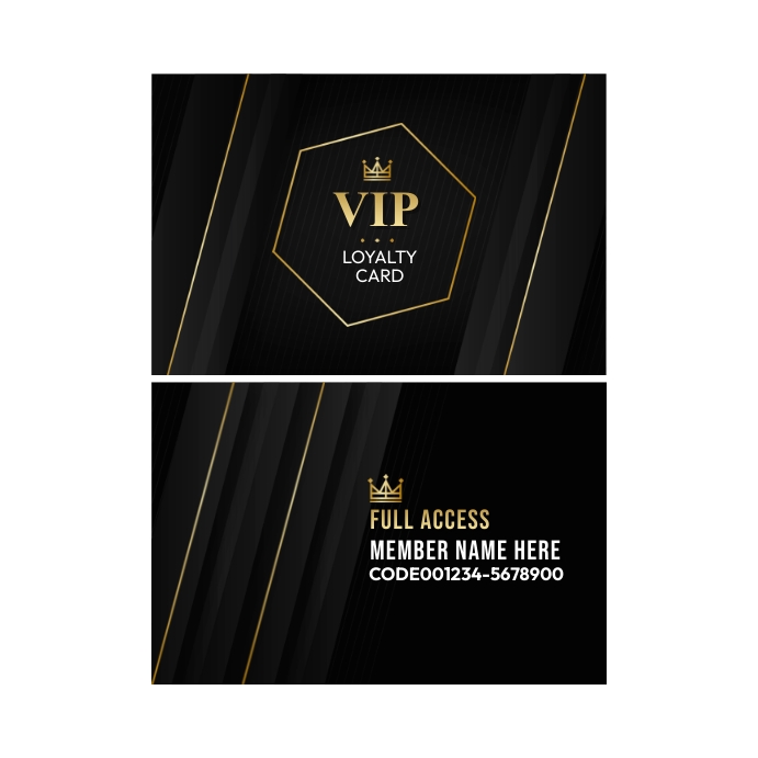 Copy of VIP Loyalty Card Membership | PosterMyWall