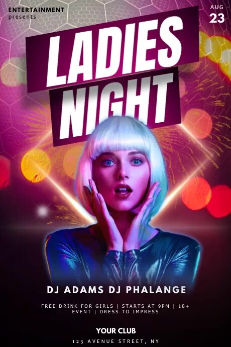 vip night party flyer template (3) | PosterMyWall