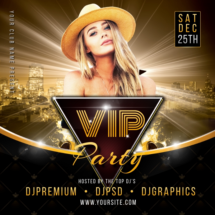 VIP Party Instagram Post Template | PosterMyWall