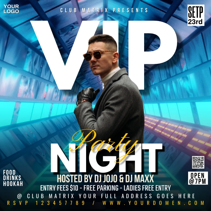 Copy of VIP PARTY NIGHT | PosterMyWall