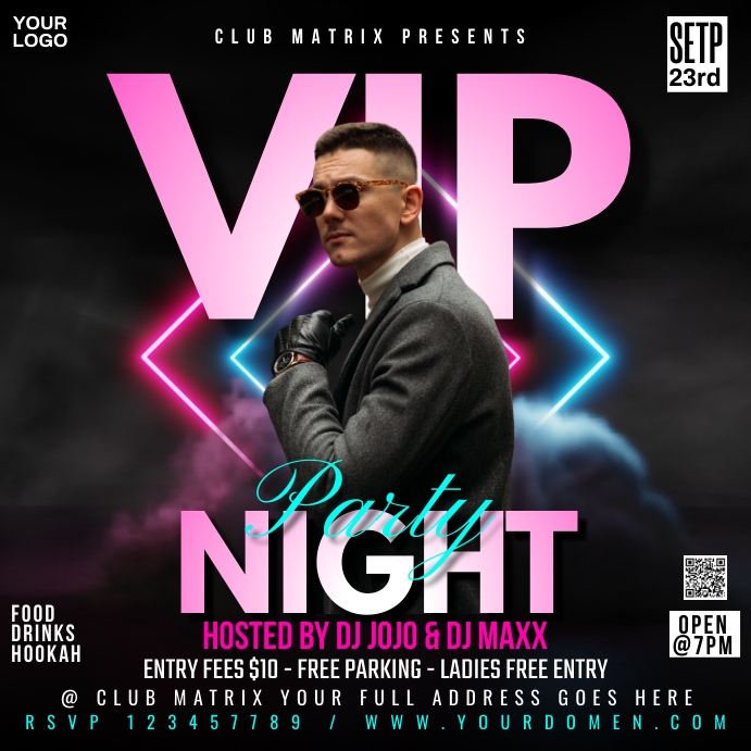 Copy of VIP PARTY NIGHT | PosterMyWall