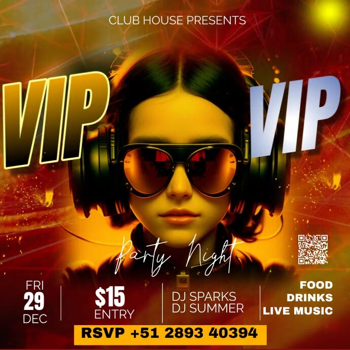 VIP party night Template | PosterMyWall