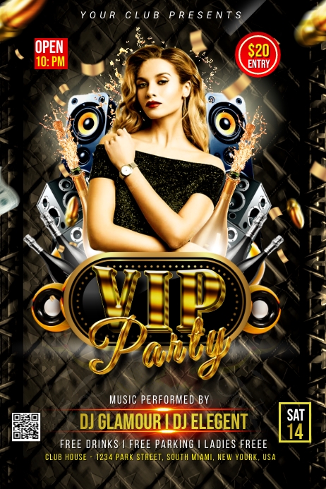 VIP Party Night Template | PosterMyWall