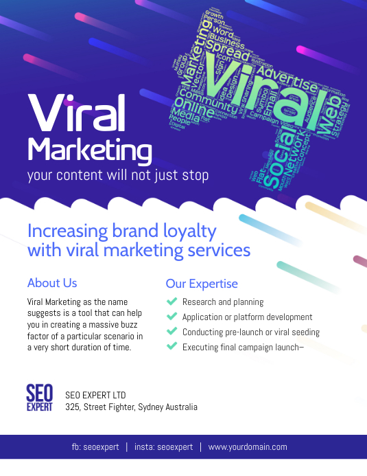 Viral Social Marketing Flyer Poster | PosterMyWall
