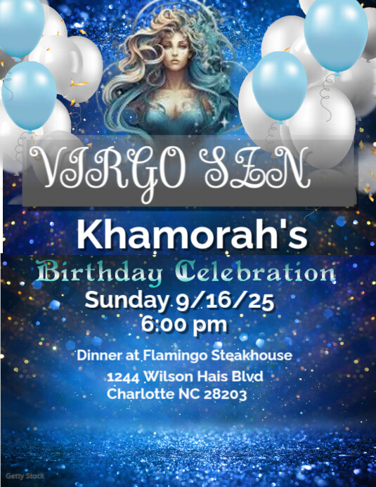 Virgo Birthday Invite Template | PosterMyWall